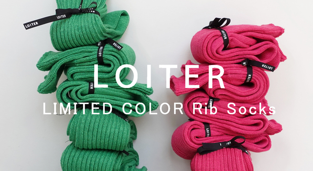 New Release : 【LIMITED COLOR】LOITER Linen Color Rib Socks - ichi ...