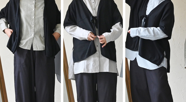 タイニットカーデを使ったシャツとの着こなし3アイデアのご紹介♪ - sisam FAIR TRADE(シサムフェアトレード) | キナリノモール