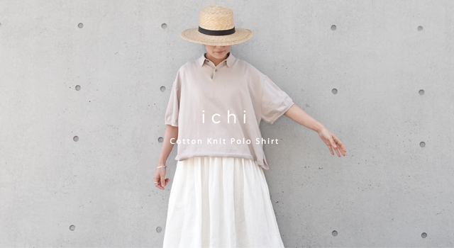 ichi 新入荷のお知らせ 】Cotton Knit Polo Shirt - ichi Antiquités(イチアンティークス ...